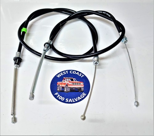 FORD F100 REAR HAND BRAKE CABLE 1 PAIR LEFT + RIGHT NEW 9 INCH 67 - 72 ...