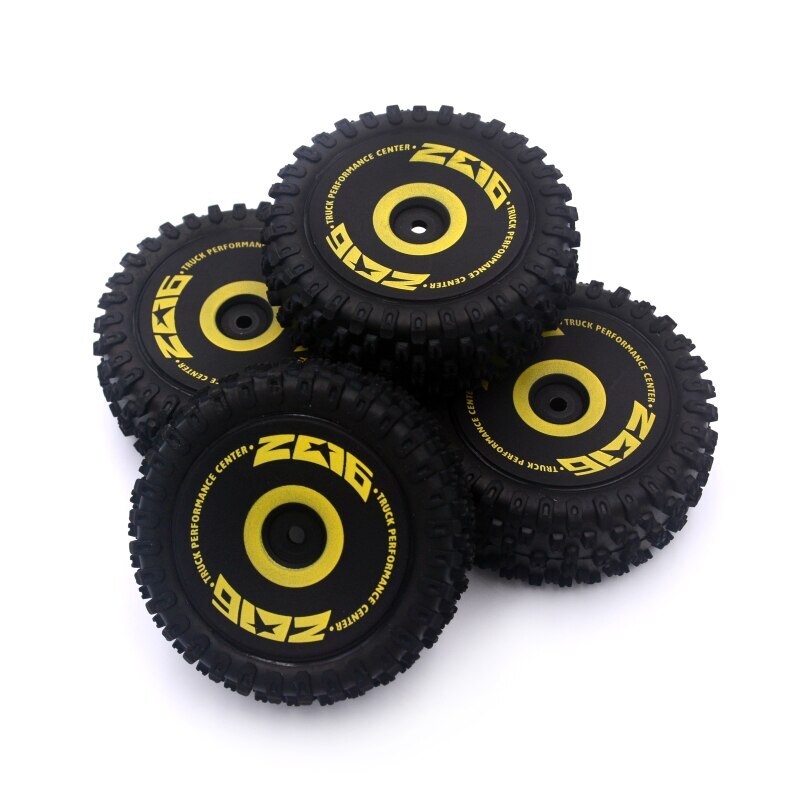 4pcs Front Rear Original RC Car Wheels Rubber Tires For 1/14 WLtoys Car ...