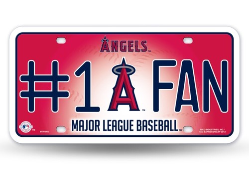 Anaheim LA Angels #1 Fan Stamped Metal License Plate Auto Tag | eBay