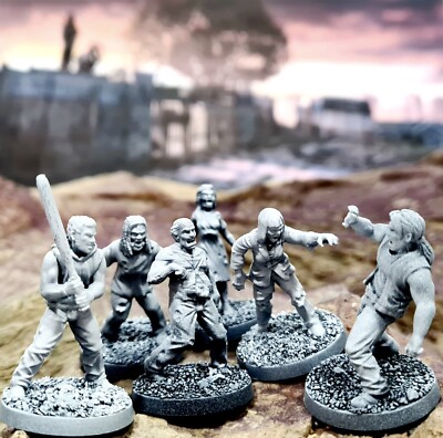 ©2022 Mantic Walking Dead Tabletop Miniatures Patrick & Liam & Walker ...