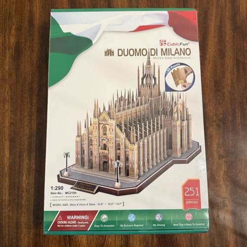 CubicFun 3D Puzzle Milan Cathedral Model Kit Duomo Di Milano 251pc ...