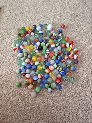 Vintage Marbles 160+ Lot several different sizes, multiple colors.!! | eBay
