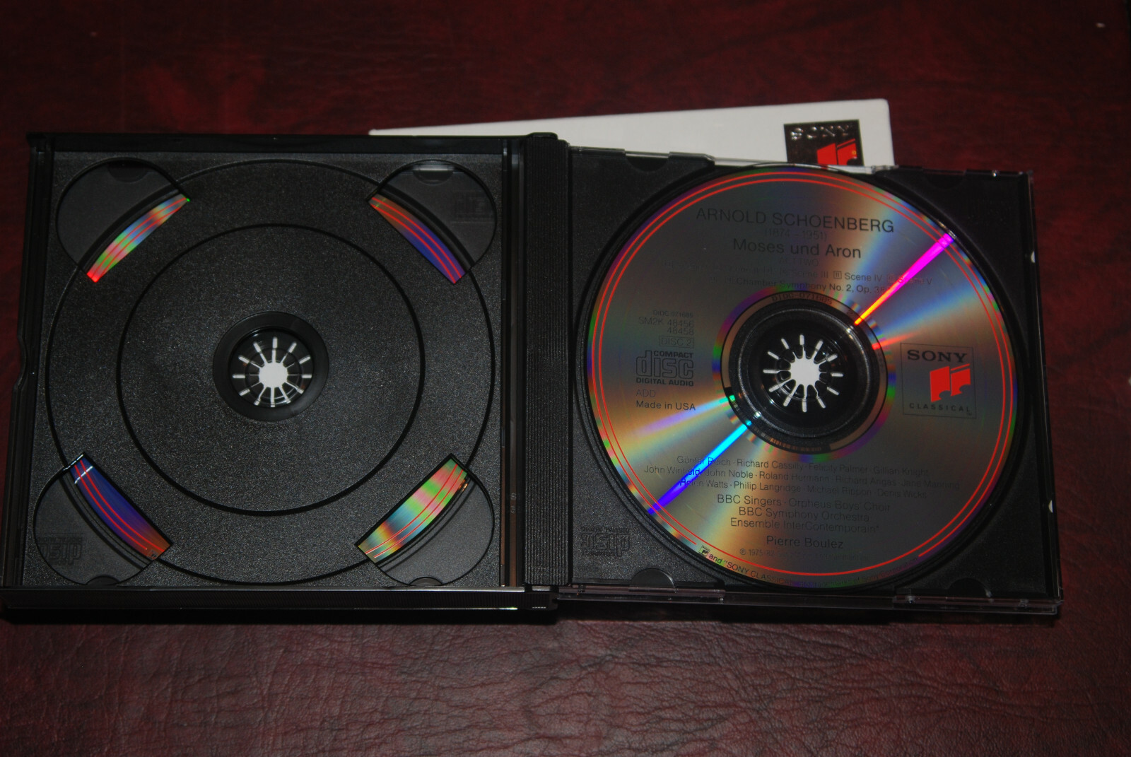 Arnold Schoenberg - Moses und Aron opera, Pierre Boulez Sony Classical ...