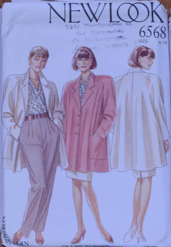 New Look Sewing Patterns Women's Multi-sized 8-18 Bust 34-44 +Handbags ...