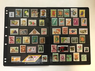 FRUITS ,VEGETABLES & MUSHROOMS TOPIC Stamp Collection FREE SHIPPING Lot ...