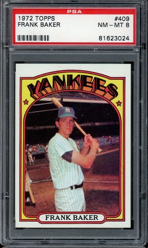 1972 Topps Baseball #409 Frank Baker PSA 8 | eBay