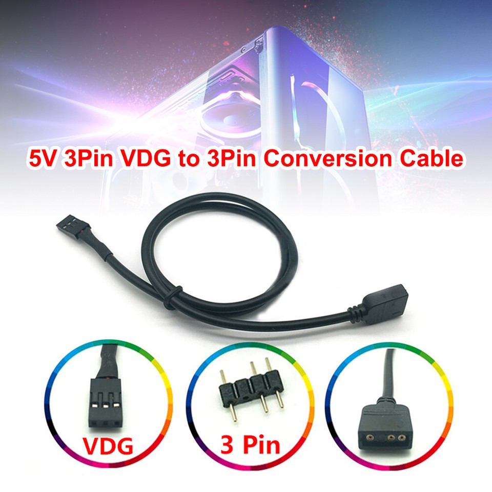 Motherboard SYNC Adapter Cable RGB 5V VDG to 3 Pin Conversion Line ...