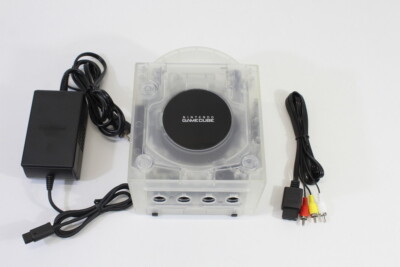 Nintendo Gamecube Clear Transparent White Console & AC AV NTSC-U/C DOL ...