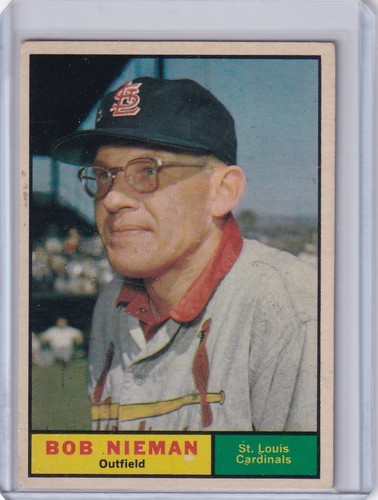 1961 Topps #178 Bob Nieman - St. Louis Cardinals | eBay