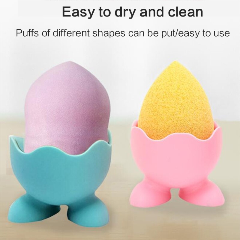 Silicone Powder Puff Drying Holder Stand Beauty Makeup Sponge Display ...