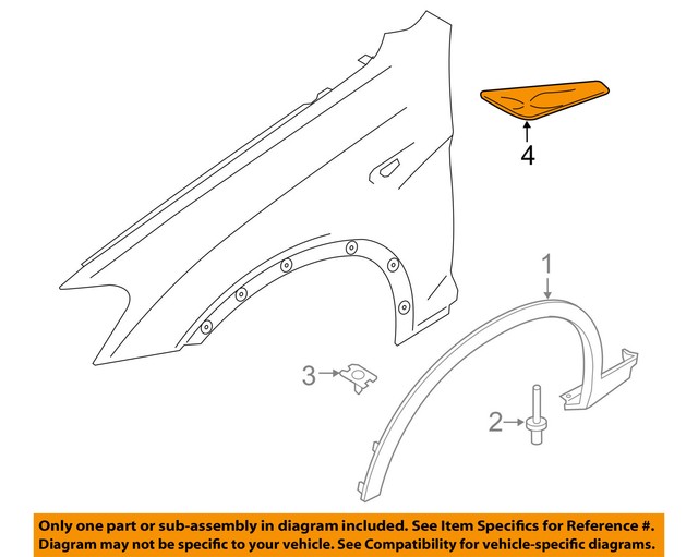 Genuine BMW OEM 51117338569 Finisher Side Panel Front Left for sale ...