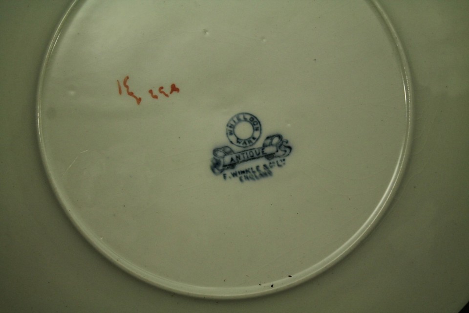 lot 5 Whieldon ware F Winkle & co England antique old 8 5/8 floral ...