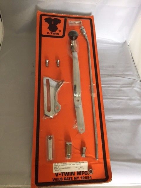 Chrome Tank Hand Shifter Control Kit for Harley-Davidson made by V-Twin ...
