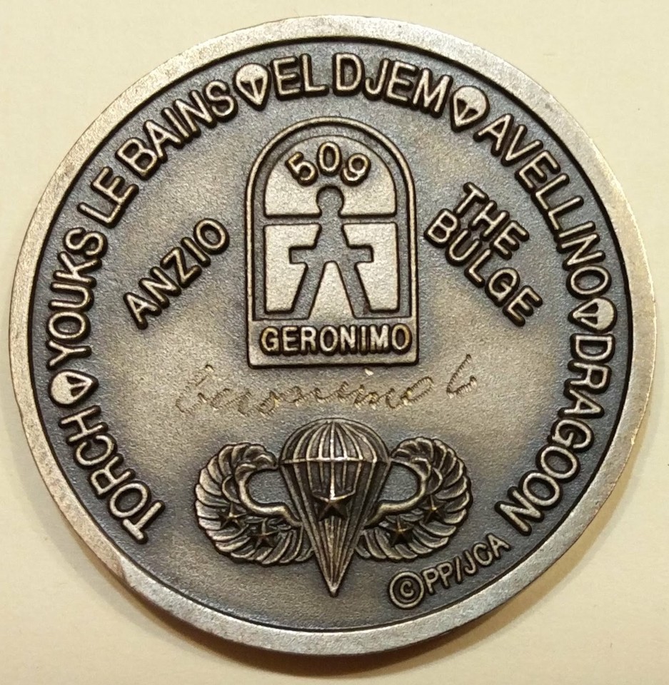 509th Parachute Infantry Regt Airborne Commander Geronimo 6 Army ...