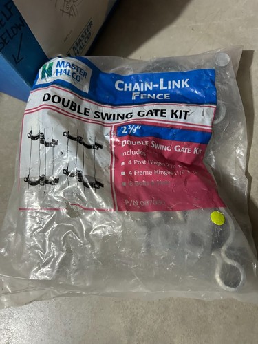 New Master Halco 087080 2-3/8" Double Swing Gate Hardware Fence Kit | eBay