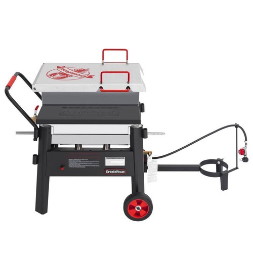 70 Qt.Propane 2-Jet burners Crawfish Seafood Boiler W/Foldable Cylinder ...