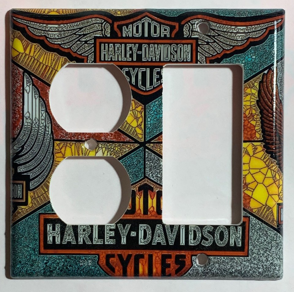 Harley-Davidson MotorCycles Light Switch Outlet Wall Cover Plate Home ...