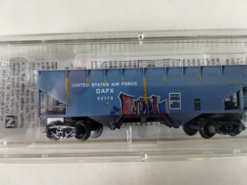 MTL Micro-Trains 05544500 Air Force DAFX 55175 2 Bay Hopper FW Factory ...