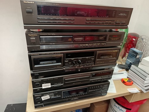 Technics Hi-fi System Tuner CD Player Cassette Deck & More Untested ...