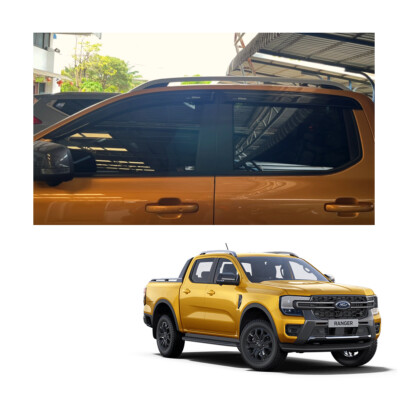 Fits Ford Ranger Wildtrak XLT XL '23 - '24 Weather Shield Visor Sun ...