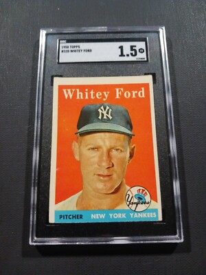 1958 Topps #320 WHITEY FORD New York Yankees HOF⚾️⚾️💥 SGC 1.5 | eBay