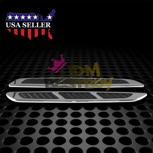 Universal Black ABS Air Fender Grill Body Side Vents For Car SUV ...