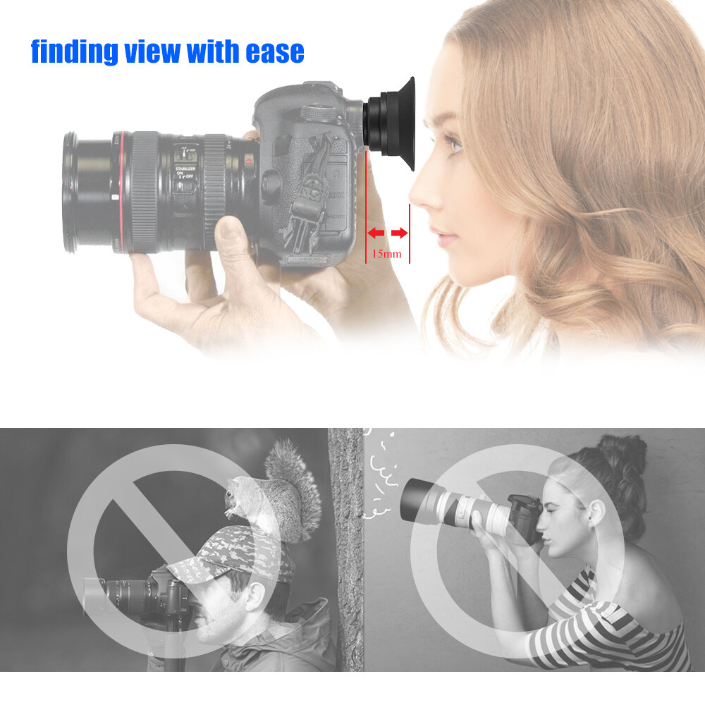 1.51X Fixed Focus Viewfinder Eyepiece Eyecup Magnifier for Canon DSLR ...