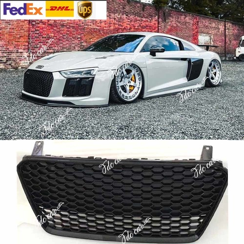Gloss Black Mesh Front Grille Upper Grill For Audi R8 2013 2014 2015 R ...