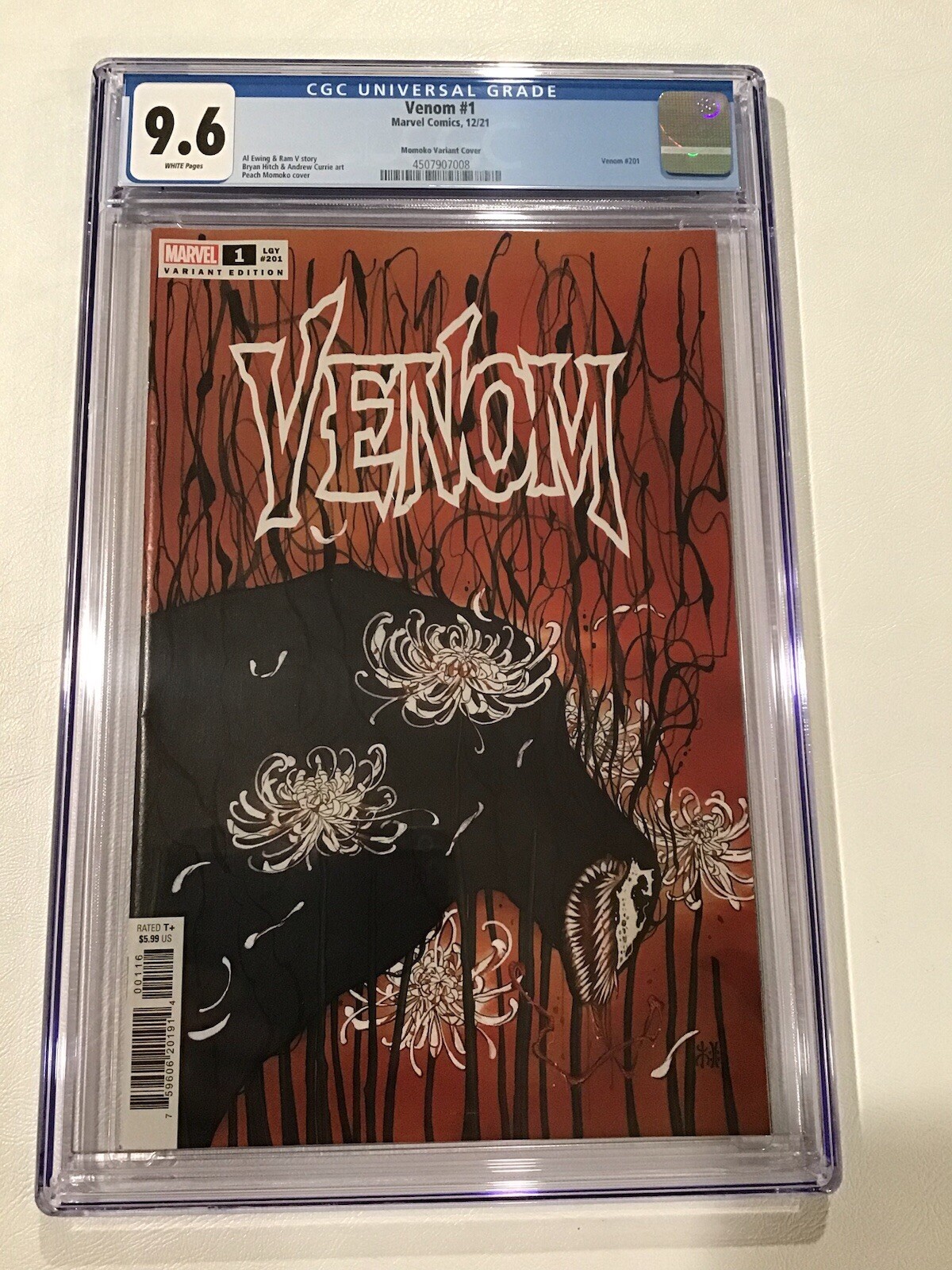VENOM #1 PEACH MOMOKO VARIANT CGC Graded 9.6 Marvel Comics 2021 | eBay