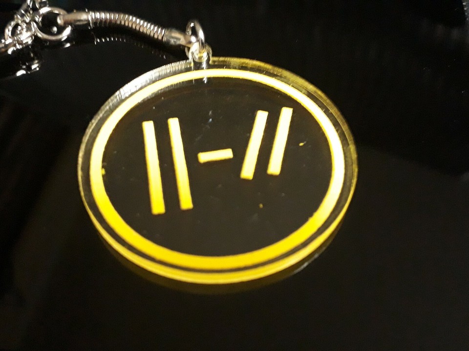 Twenty One Pilots Acrylic keychain Yellow Laser Engraved | eBay