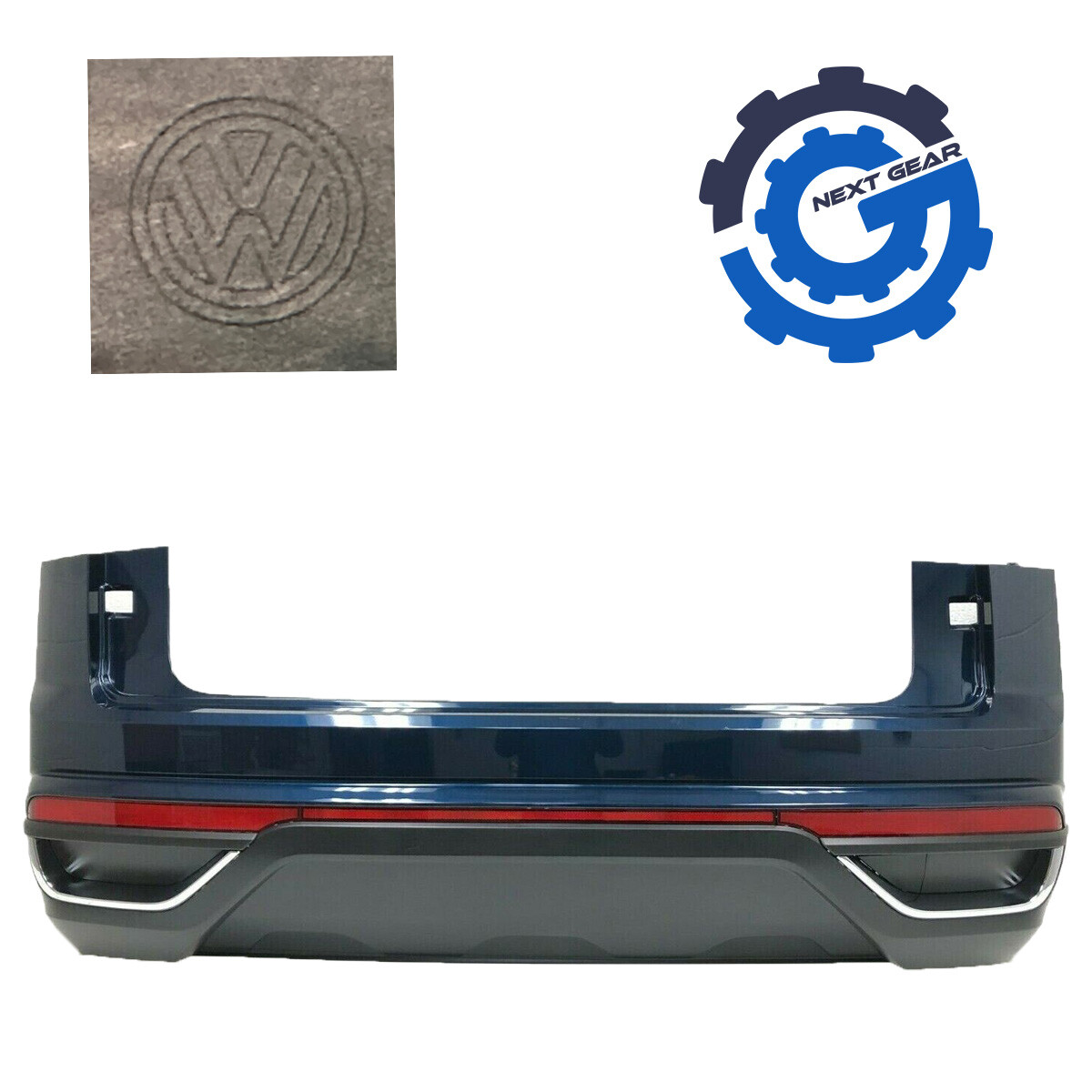OEM Full Rear Bumper Blue 2020-2023 Volkswagen Atlas Cross Sport 3CM ...