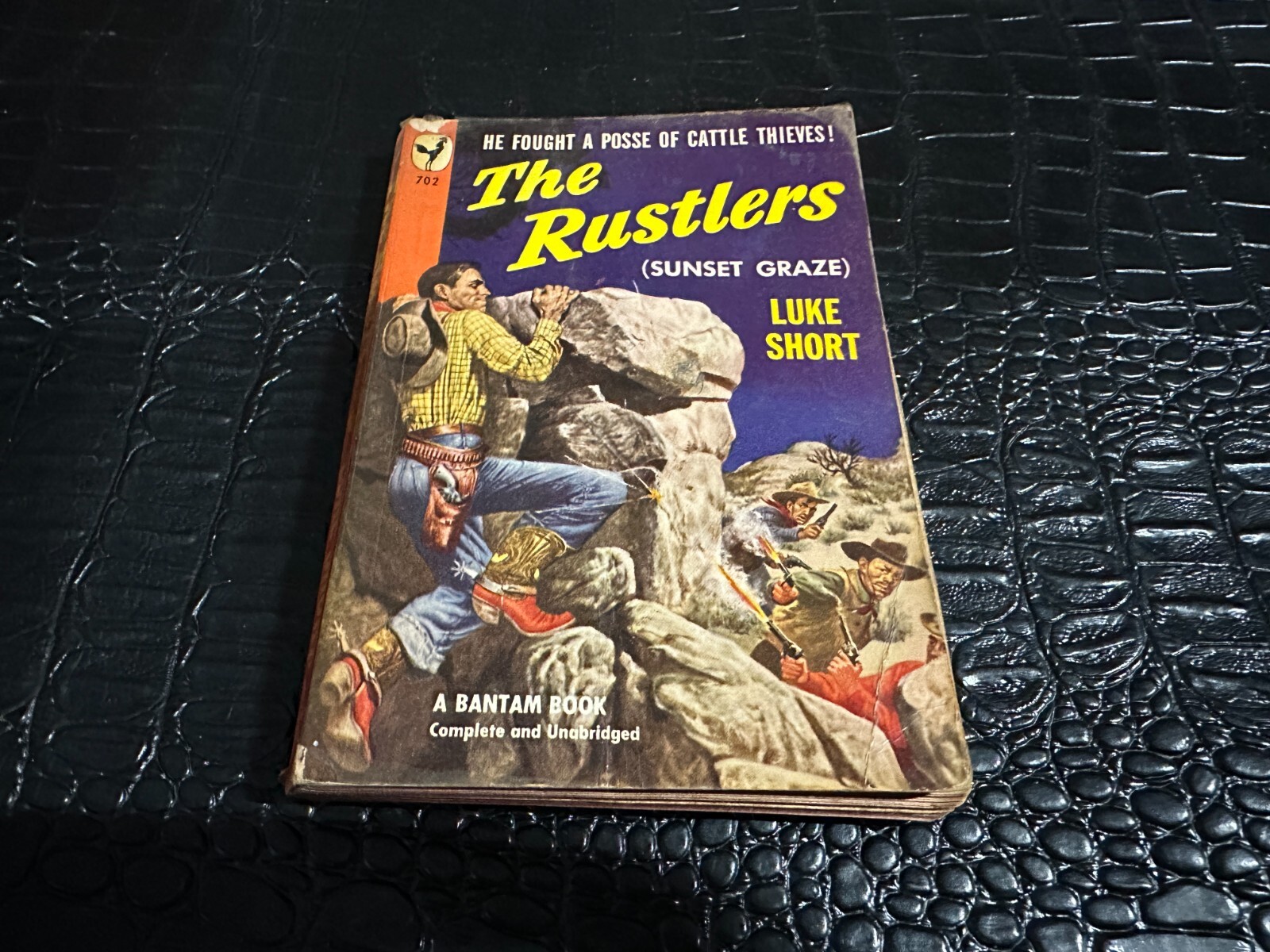 THE RUSTLERS (SUNSET GRAZE) By Luke Short 1949 A BANTAM paperback BOOK ...