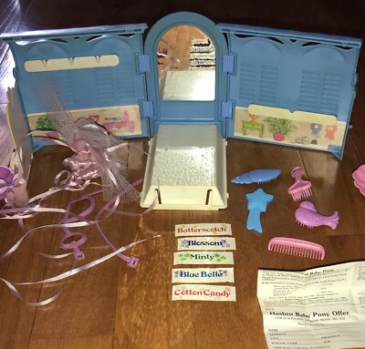 Vintage My Little Pony G1 PRETTY PARLOR with some Accessories Playset ...