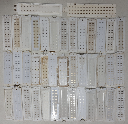 3 oz Scrap Circuit Boards 41 Pcs w/ Gold Inlaid Circuitry E-Cycle | eBay