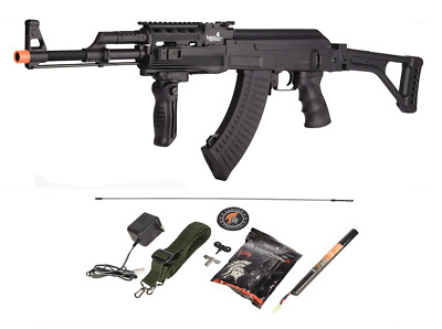 Lancer Tactical Full Auto AK-47 Airsoft AEG Rifle Gun 430FPS w/Battery ...