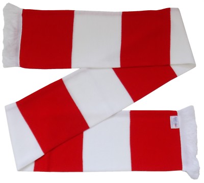 Nottingham Forest Supporters Red and White Retro Bar Scarf - Made in ...