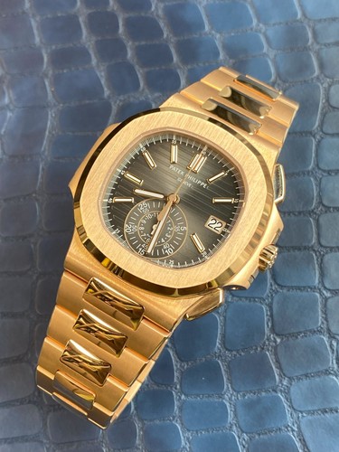 2020 Patek Philippe Nautilus 5980/1R-001 Rose Gold Bracelet FULL SET ...