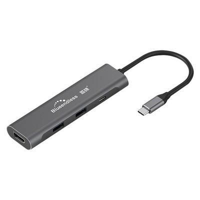 Blueendless 4 in 1 Type-C USB-C a HDMI PD Dual USB 3.0 HUB Expansion ...