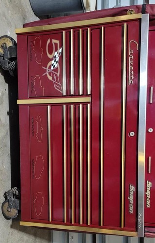 50th ANNIVERSARY CORVETTE SNAPON TOOL BOX BURGUNDY | eBay