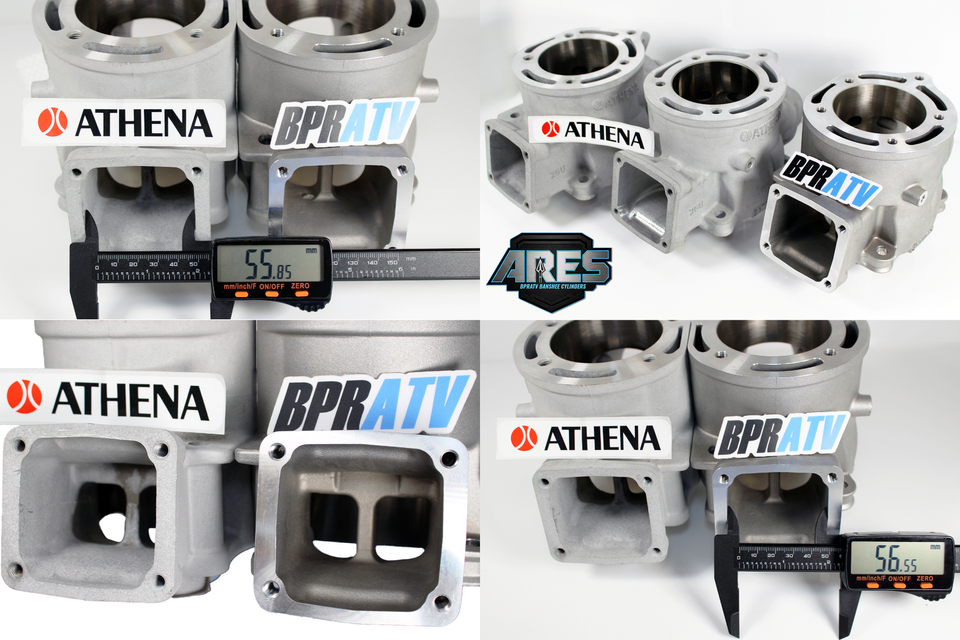 Banshee Athena-Style 421cc 68 Big Bore +4 STROKER Cylinders WISECO ...