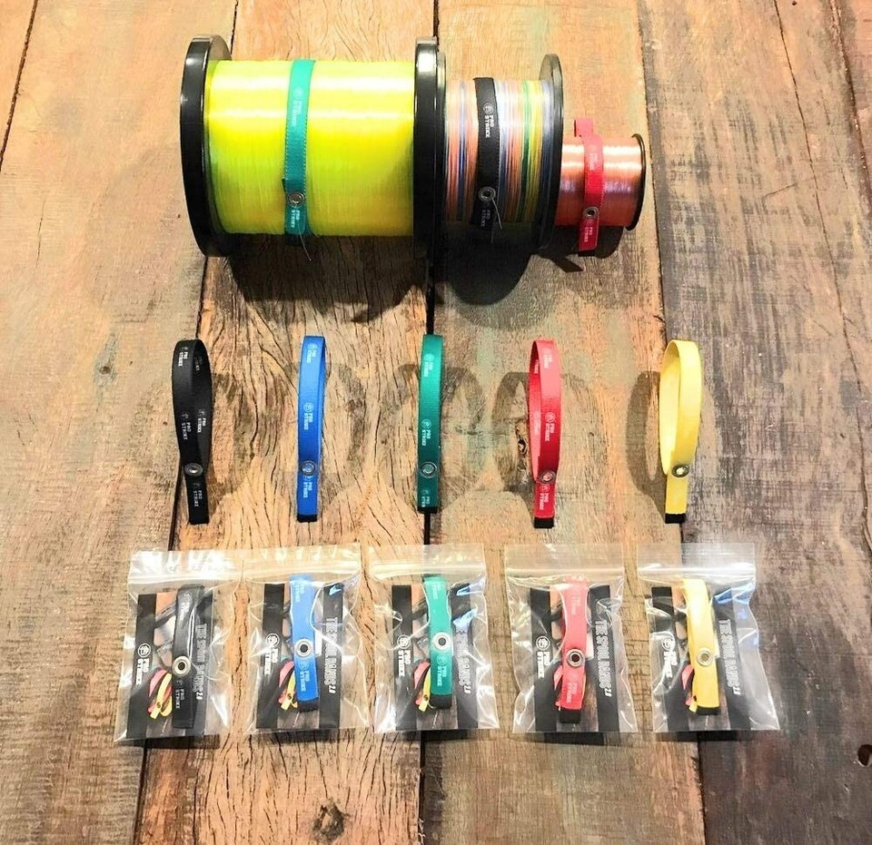The Spool Bands (Set of 5) Fishing Line Spool Control Band, Adjustable ...