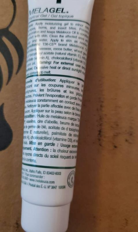 Melaleuca MelaGel Topical Balm .5oz Tube | eBay