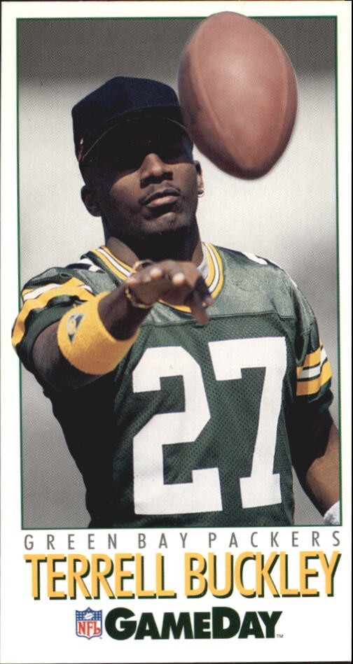 1992 GAMEDAY - FOOTBALL TALL-BOY Card #18 - TERRELL BUCKLEY, Green Bay ...