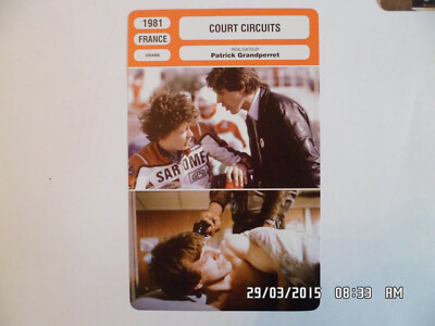 CARTE FICHE CINEMA 1981 COURT CIRCUITS Gerald Garnier Jacques Bolle | eBay