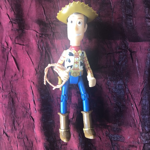 Genuine Disney 6" Thinkway Woody Bending Toy With Throwing Arm Action ...