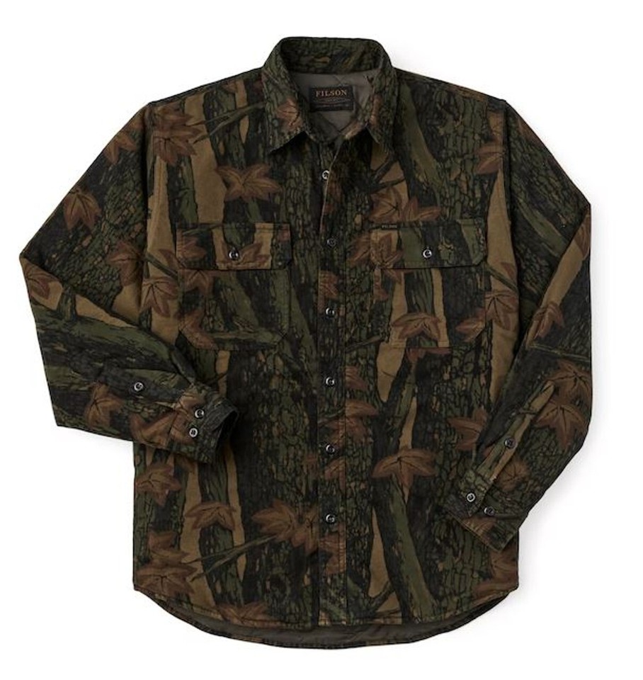 Filson Insulalted Field Flannel Shirt 20233074 Maple Bark Camo Olive ...