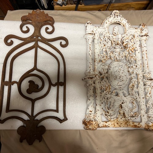 Hand Forged Cast Iron Scrolled Metal Wrought Iron Wall Art Decor Lot | eBay