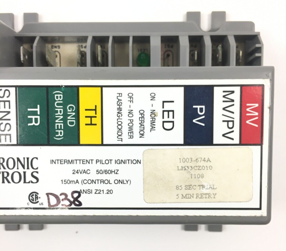 UT ELECTRONIC LH33CZ010 Intermittent Pilot Ignition Module 1003-674A ...