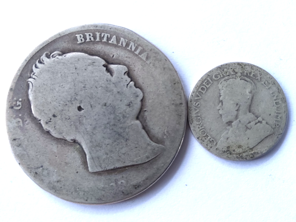 William 1V, Victoria, George V, George 111, Edward V11 silver Coins ...