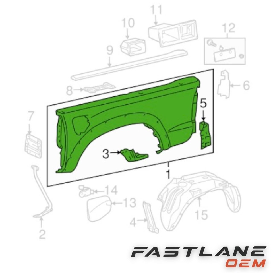 2005-2015 TOYOTA TACOMA SIDE PANEL, LH NEW OEM 65600-04904 | eBay